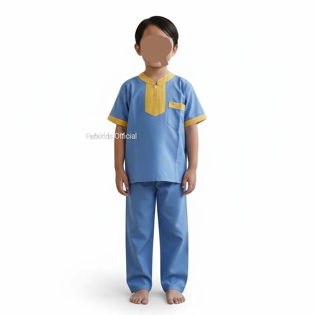Jual Baju Koko Anak Laki laki usia 2 3 4 5 6 7 Tahun Katun Sigaret ...