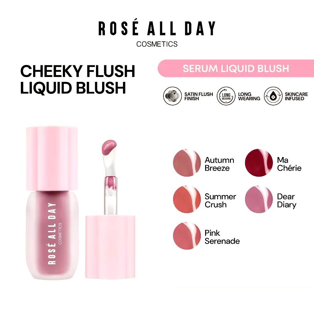Jual [NEW ORI] Rose All Day Cheeky Flush Liquid Blush On | Shopee Indonesia