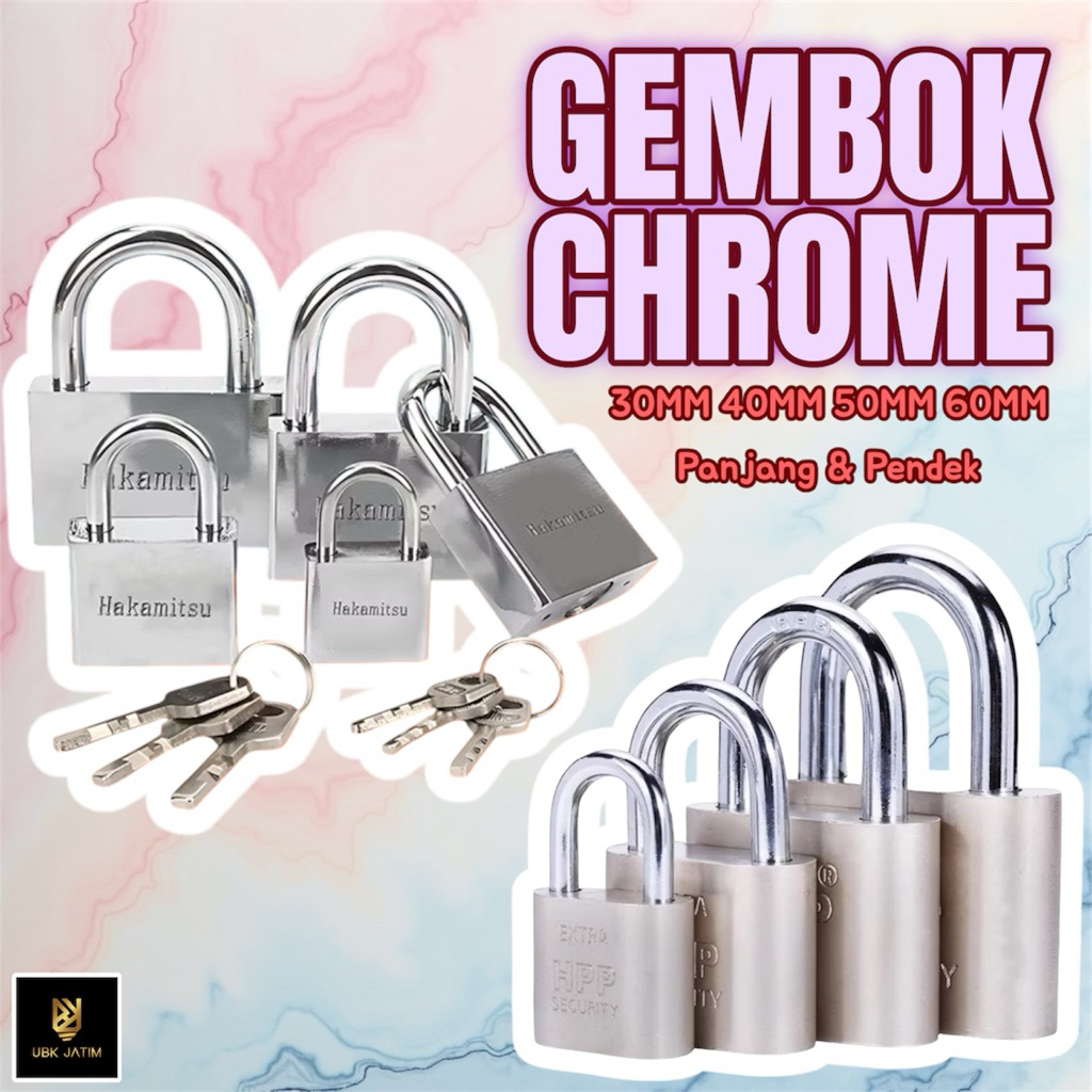 Jual GEMBOK STENLIS STAINLESS ANTI KARAT 30MM 40MM 50MM 60MM PANJANG ...