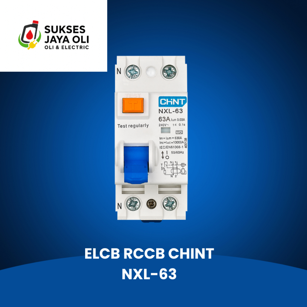 Jual ELCB RCCB CHINT NXL-63 2P 1P+N 30mA 16A 25A 32A 40A 63A | RCCB ...