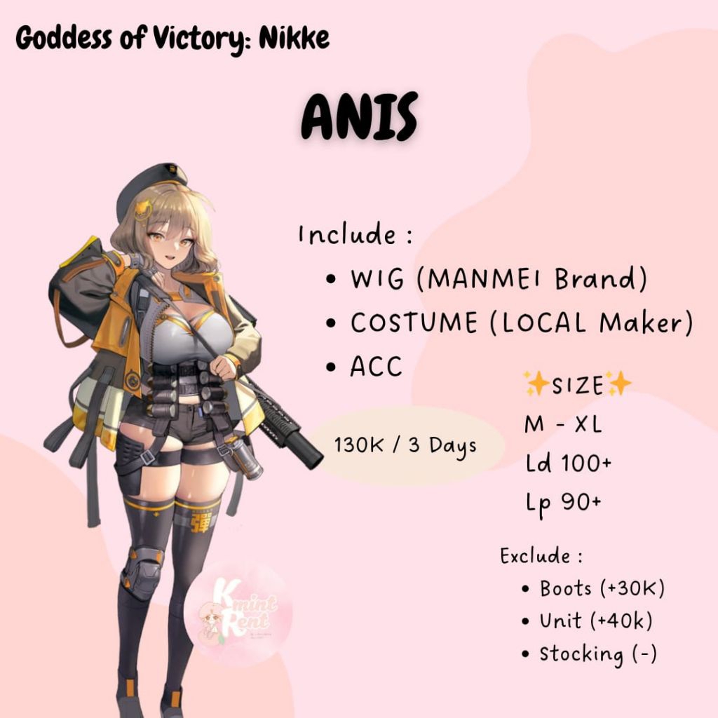 Jual RENTAL/SEWA COSPLAY GODDESS OF VICTORY: NIKKE ANIS | Shopee Indonesia