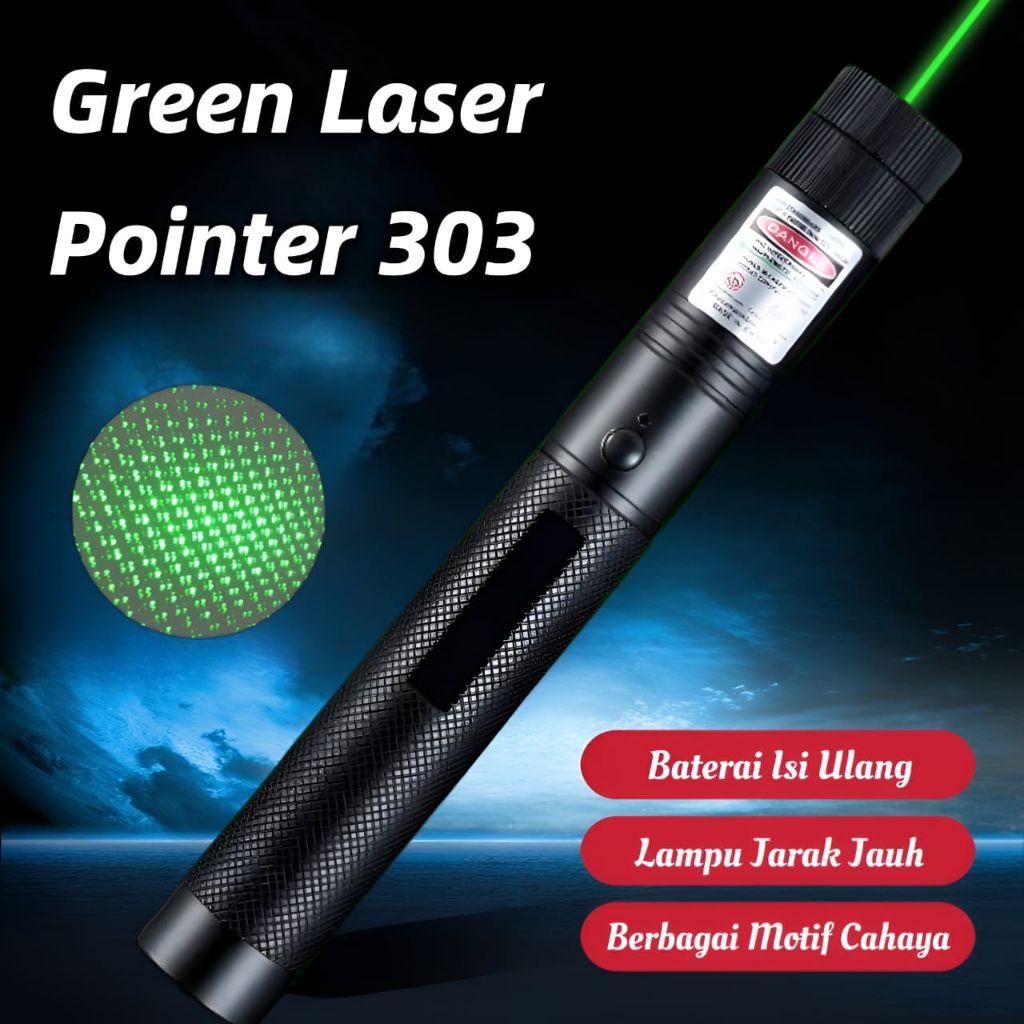 Jual LASER 303 / LASER PRESENTASE / LASER HIJAU / GREEN LASER 303 ...