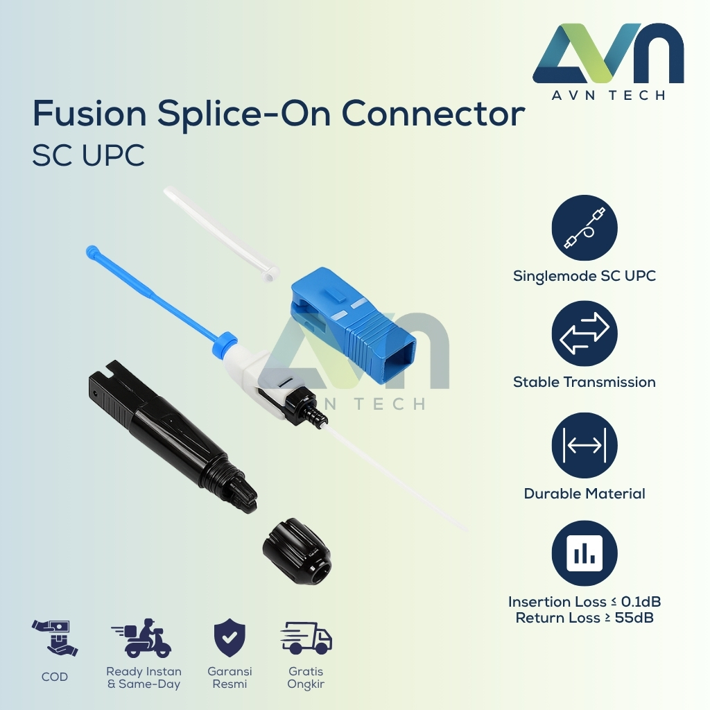 Jual Splice On Connector SC UPC Konektor Fastconnector Fusion SOC FTTH ...