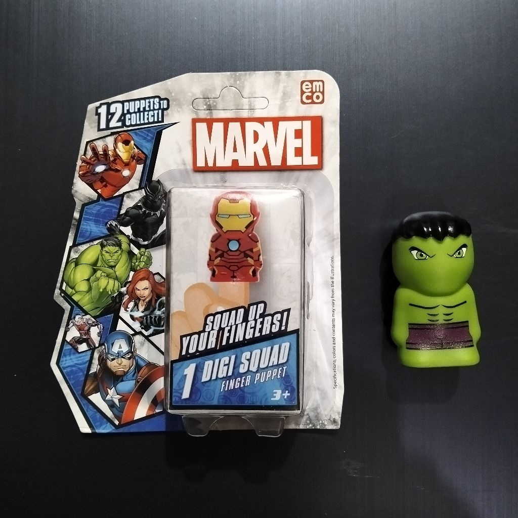 Jual Emco | Marvel Digi Squad | Finger Puppet | Hulk | Shopee Indonesia