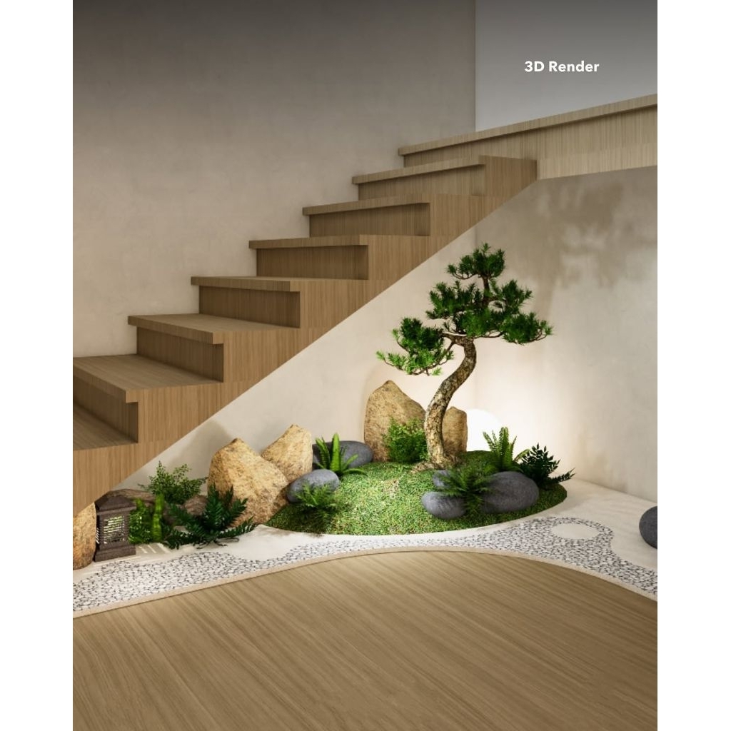 Jual Desain Taman Artificial / Taman kering /Taman zen garden/Taman ...