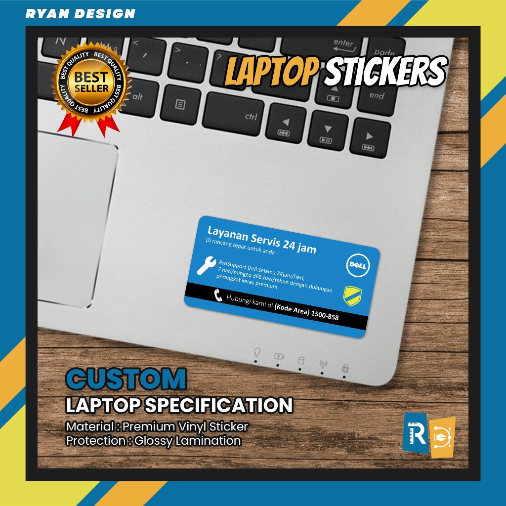 Jual Stiker Dell Call Center Vinyl Glosy Fitur Laptop Stiker Logo ...