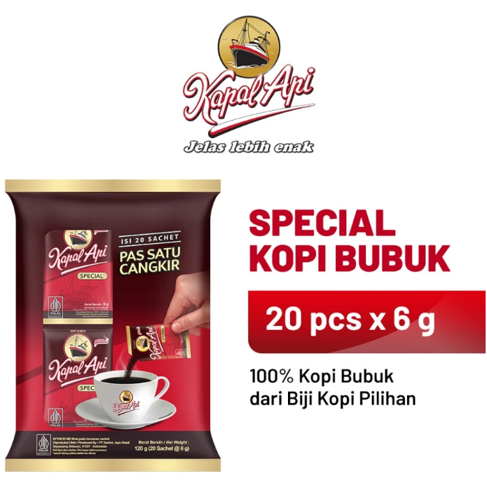 Jual KAPAL API Special 1 Bag (20 x 6 gr) | Shopee Indonesia