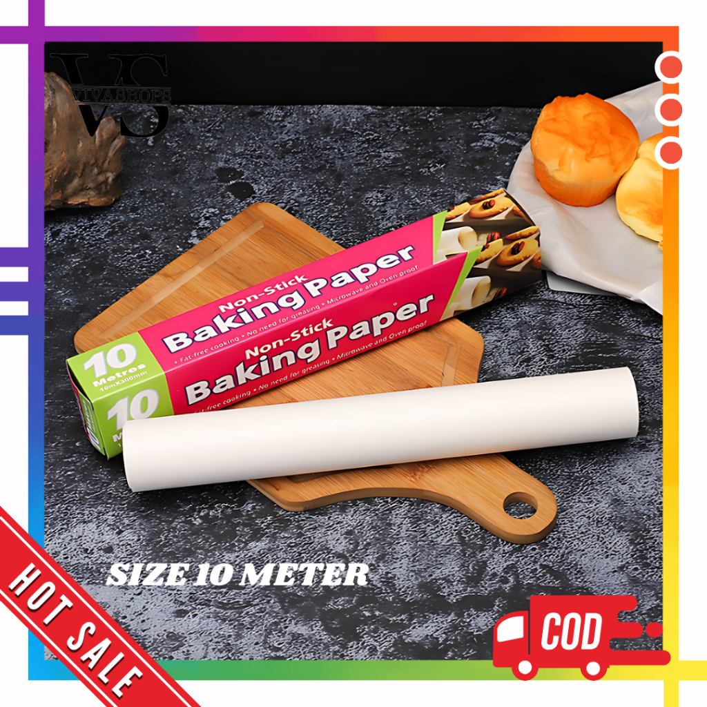 Jual Baking Paper 10 Meter Memanggang Kue Kertas Panggang Serbaguna ...