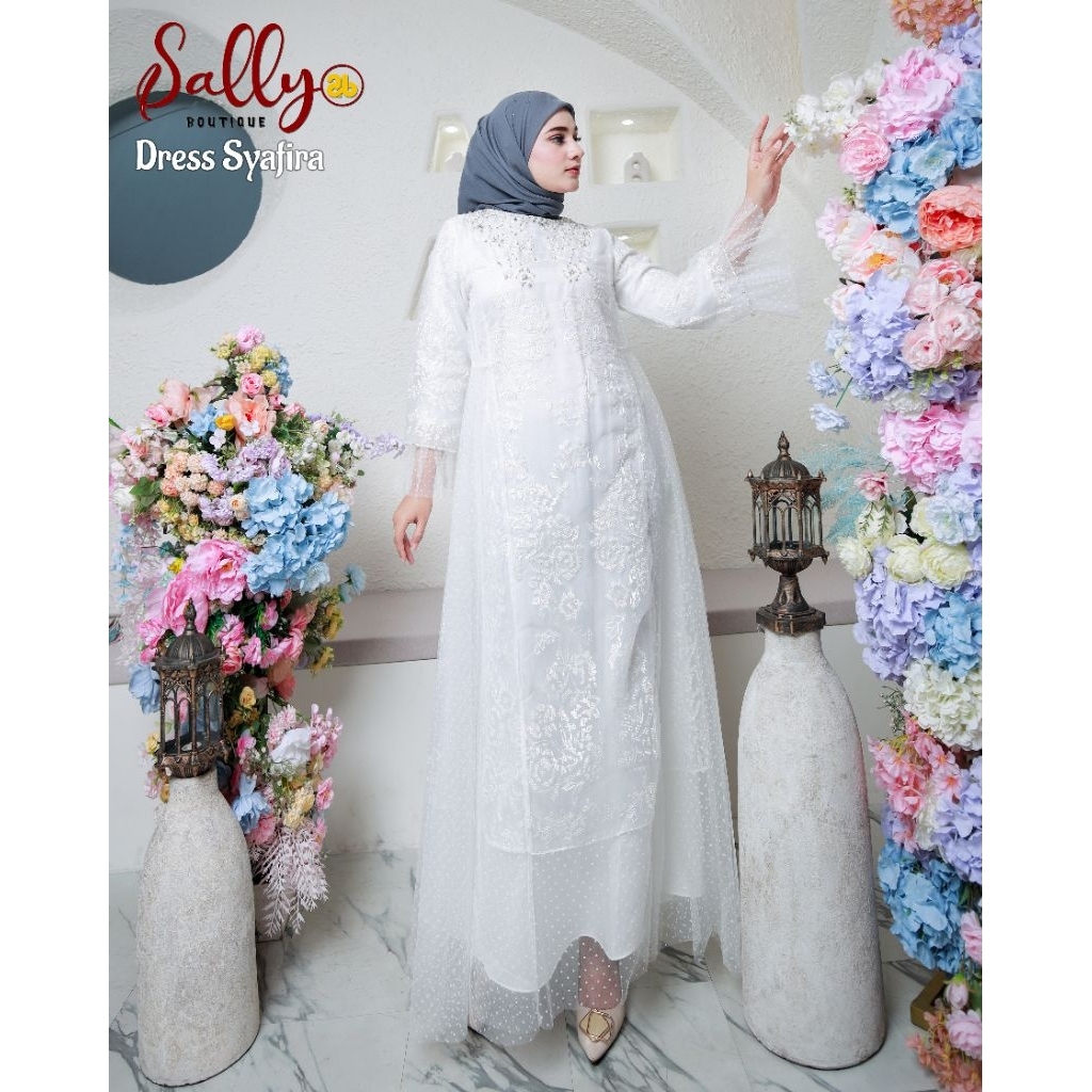 Jual SYAFIRA DRESS || by SALLYAB BOURIQUE | Shopee Indonesia
