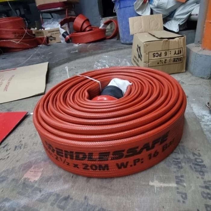 Jual Fire Hose Rubber Nitrile 20 Bar Red Machino Fire Hose Nitrile ...