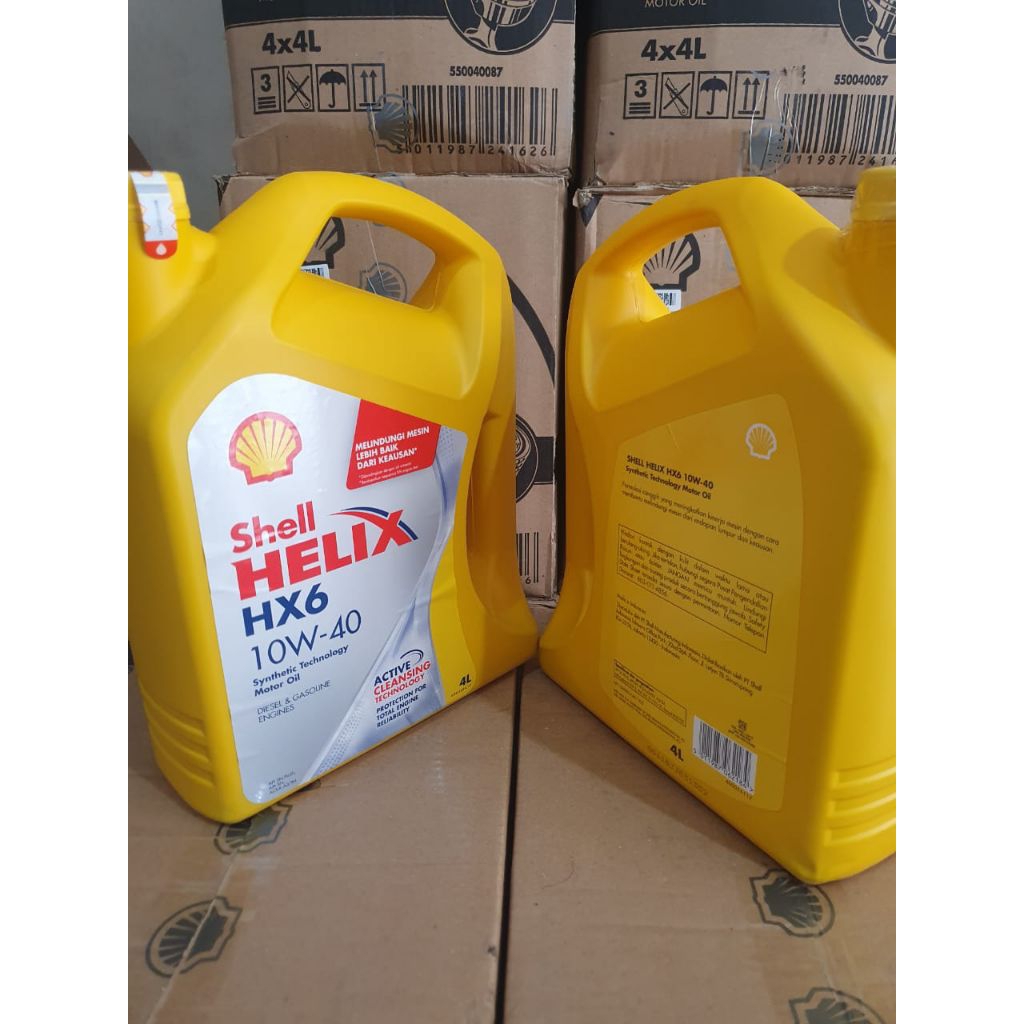 Jual SHELL HELIX HX6 4 LITER 10W-40 | Shopee Indonesia
