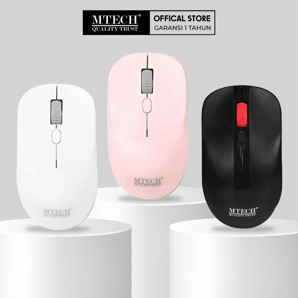 Jual MTECH Mouse Wireless SY 6300 Silent Click Free Battery untuk PC ...
