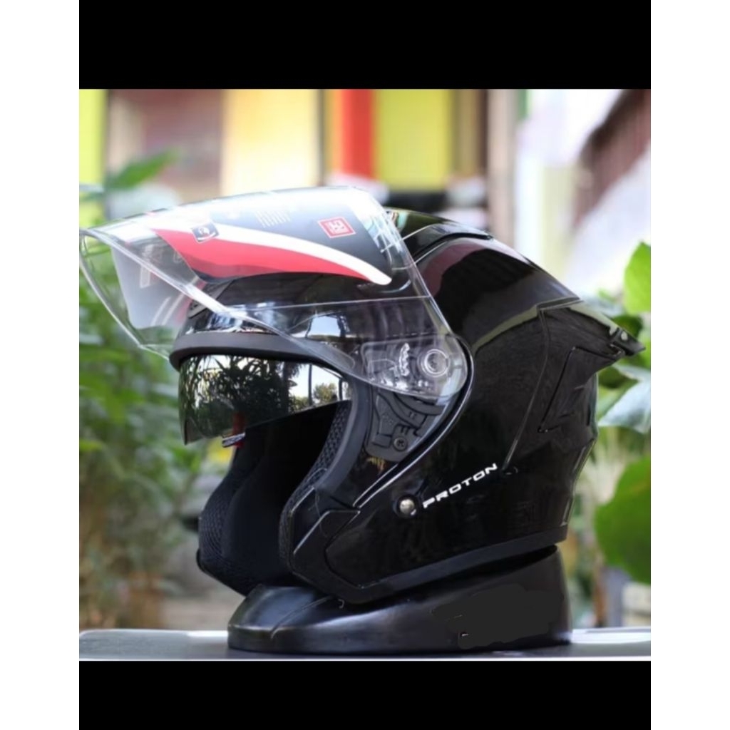 Jual HELM HRV PROTON SOLID 2 VISOR WARNA PUTIH GLOS | Shopee Indonesia