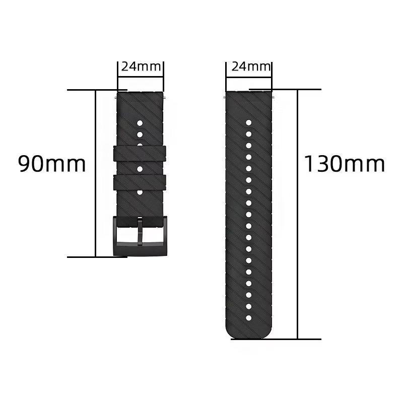 Jual Strap Silicone Quick Release 24mm Silicon Silikon Tali Jam ...