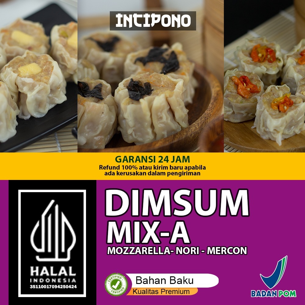Jual Incipono Dimsum Mix - A - Mozzarella - Nori - Mercon Frozen Food ...