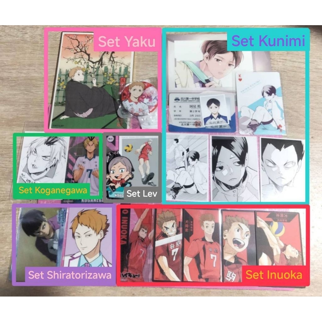 Jual Haikyuu Merch Set - Yaku Morisuke, Kunimi Akira, Koganegawa Kanji ...
