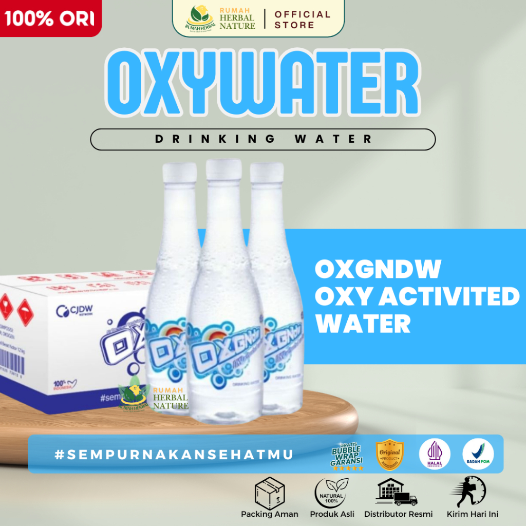 Jual Air Oxy CJDW ORIGINAL 1 Dus Isi 24 Botol Air OXYGN OXYGEN / Air ...
