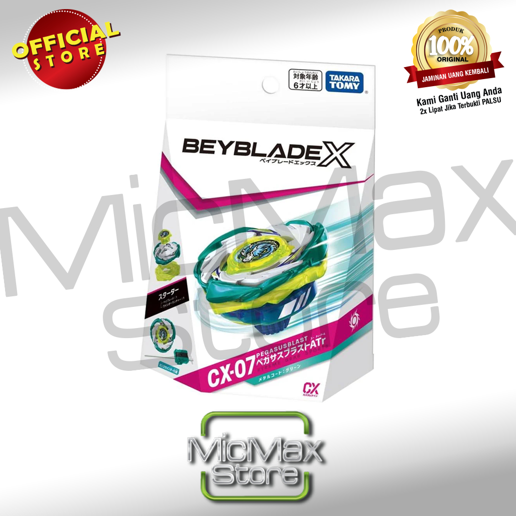 Jual TAKARA TOMY Beyblade X CX07 CX 07 Starter Pegasus Blast 956976 ...