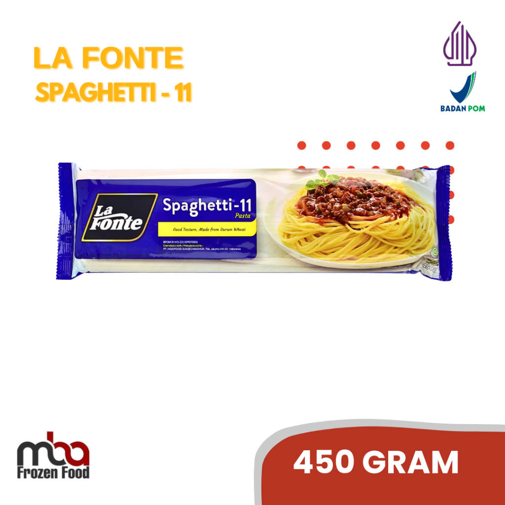 Jual LA FONTE Spaghetti - 11, 450 Gram /Pasta /Mie /Spaghetti ...