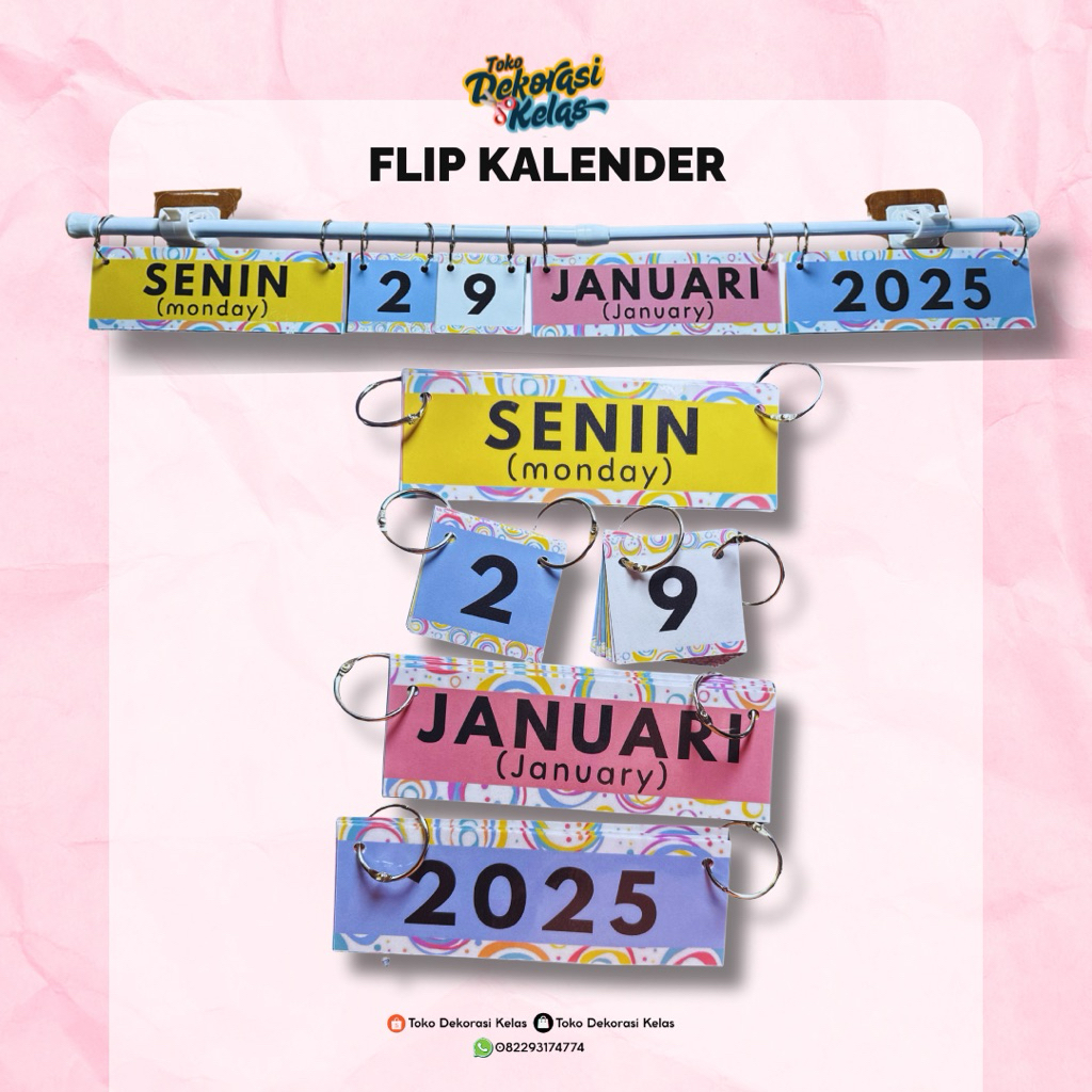Jual FLIP KALENDER BILINGUAL 2026-2030 | KALENDER GANTUNG PAPAN TULIS ...