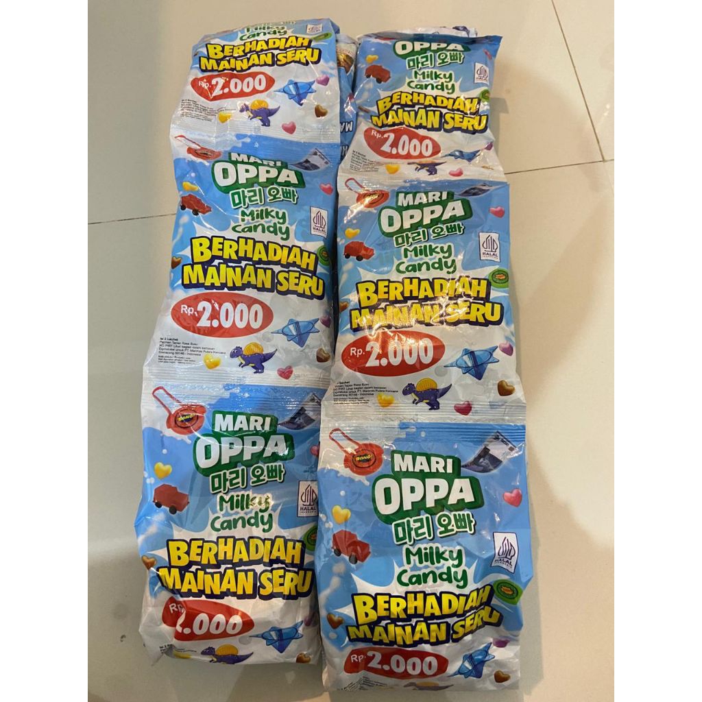 Jual Permen mari oppa berhadiah mainan seru dan uang tunai | Shopee ...
