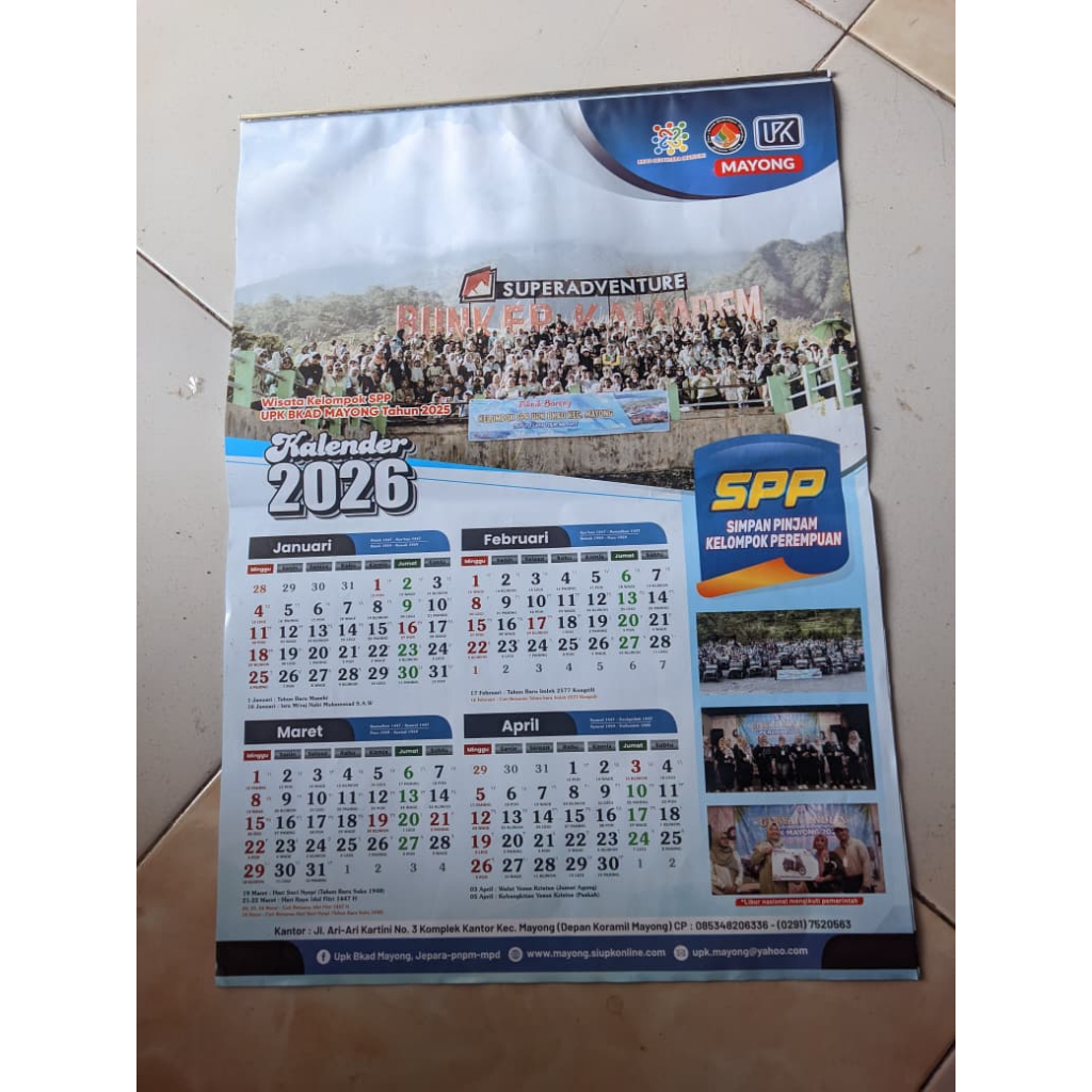 Jual PROMO KALENDER DINDING 2026 CUSTOM 1-6 LEMBAR free desain | Shopee ...