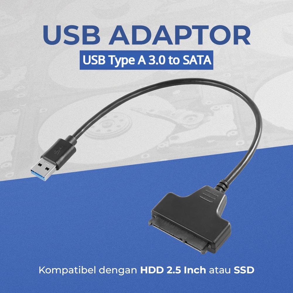 Jual Kang Gege - Kabel USB Type A 3.0 to SATA HDD SSD Adaptor - 4071 ...