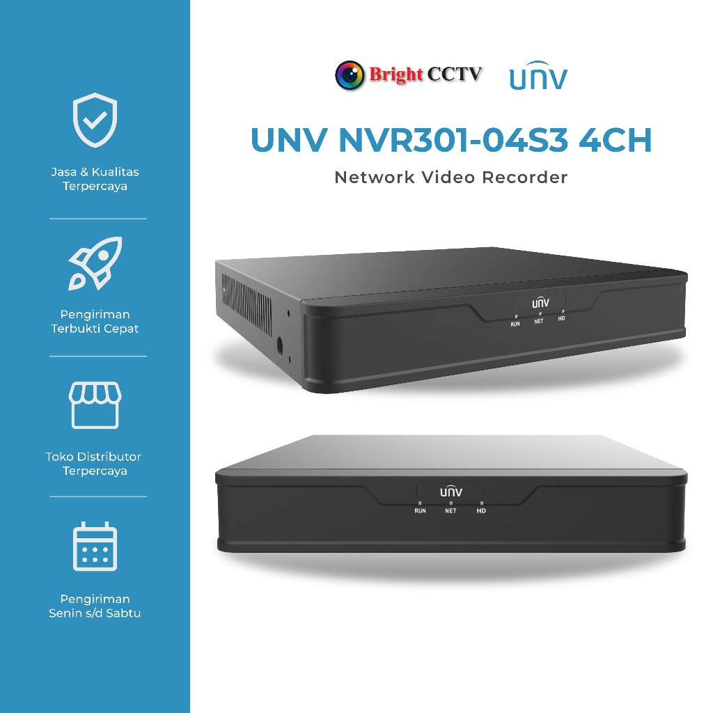 Jual NVR UNV / UNIVIEW NVR301-04S3 NVR 4Channel | Shopee Indonesia