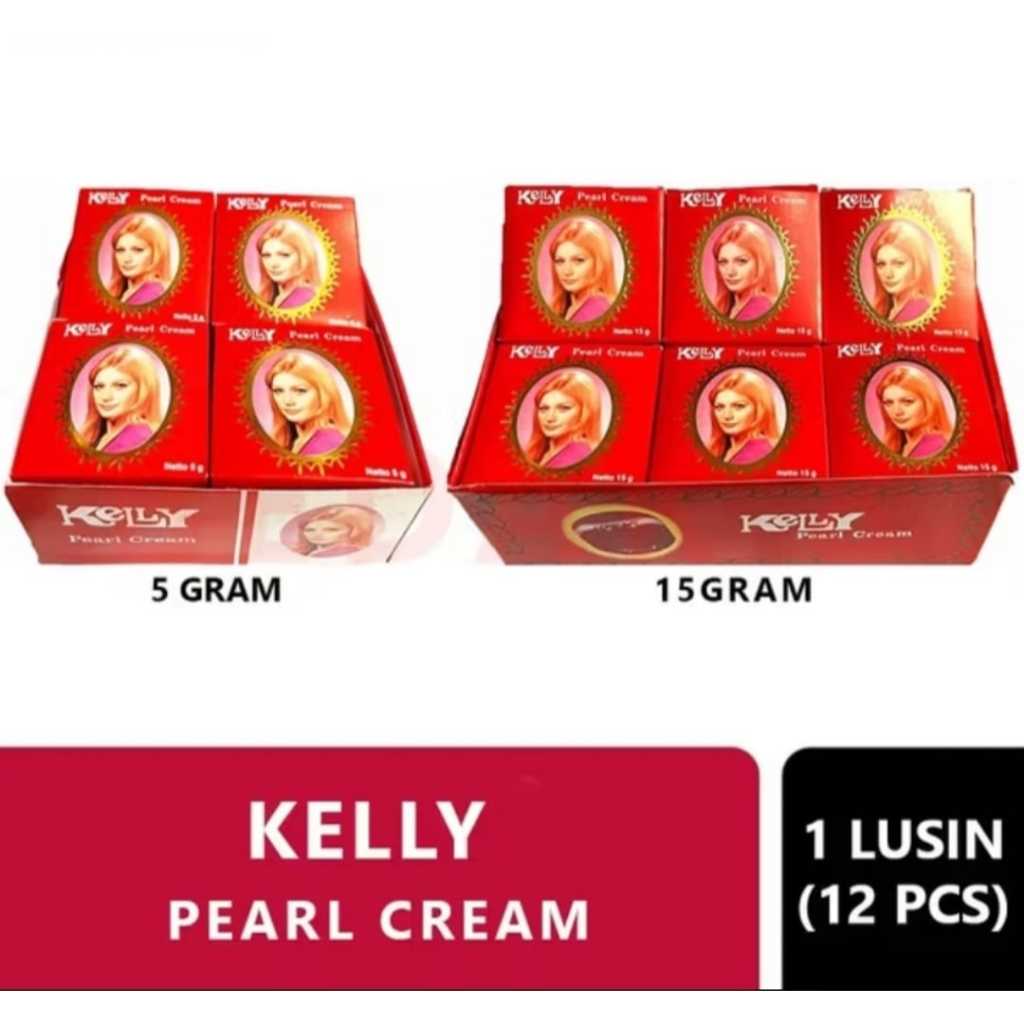 Jual [1 LUSIN 12 PCS] Kelly Pearl Cream 15g / Kelly Cream 5g | Shopee ...