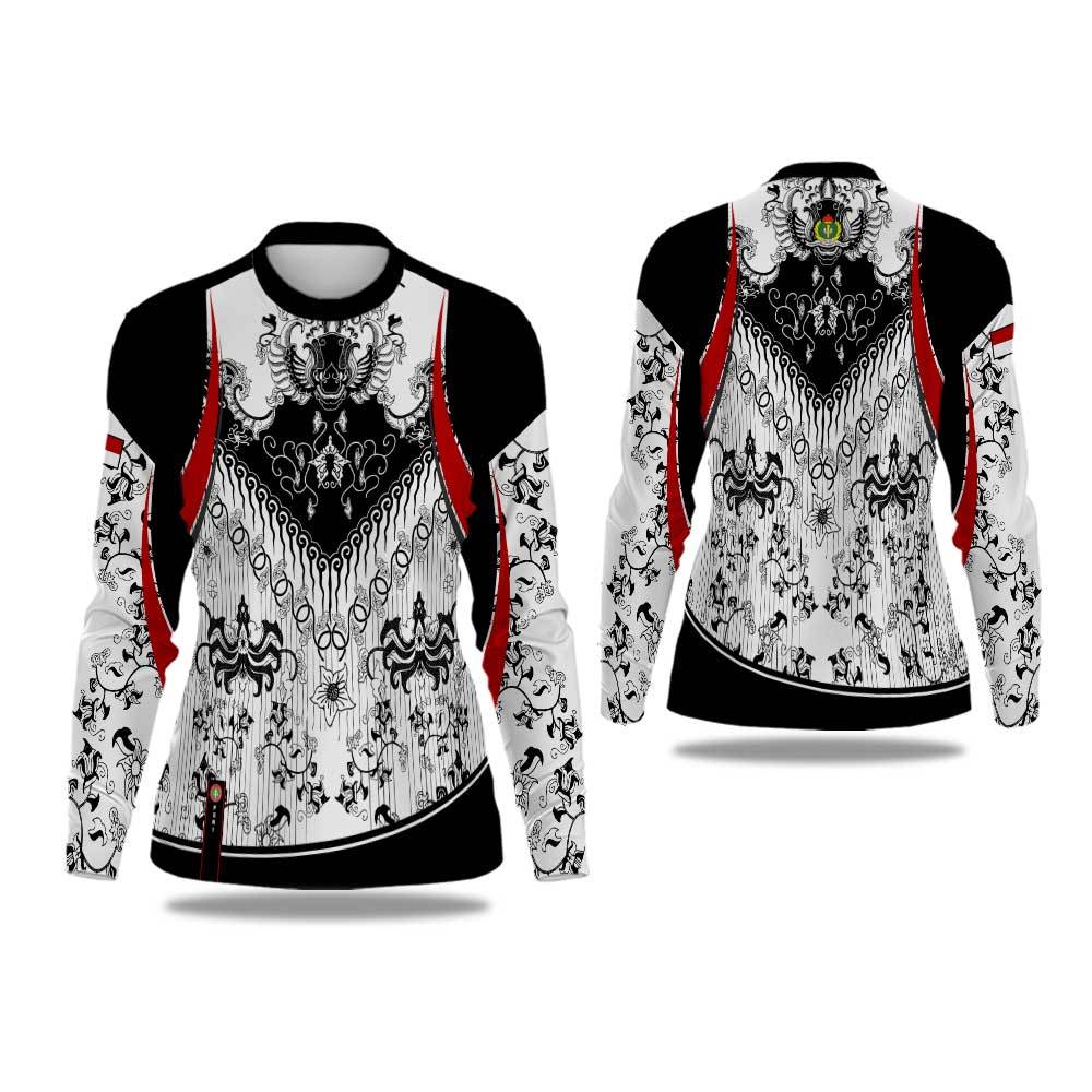 Jual Seragam PGRI Batik Polo Wanita Kaos Jersey Batik PGRI Bisa Pake ...