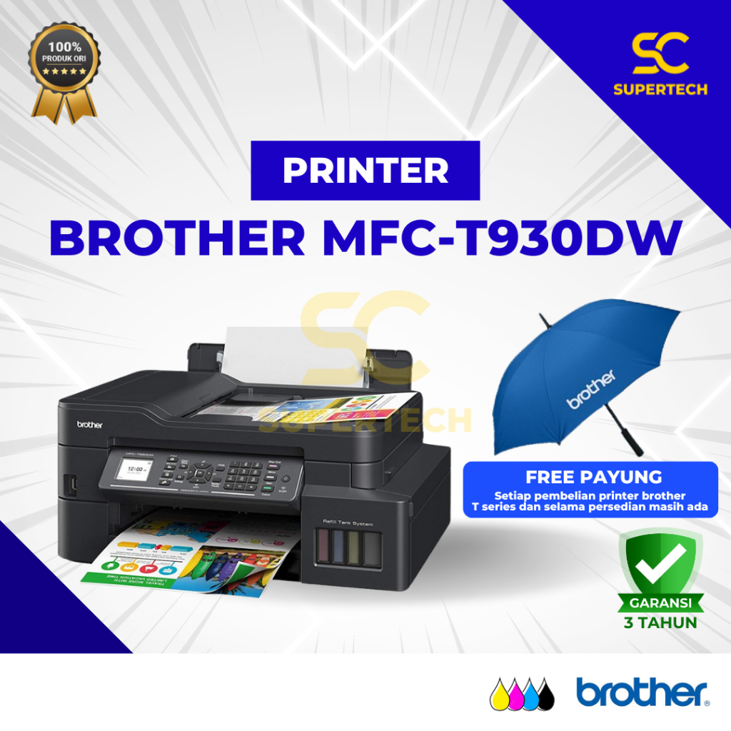 Jual BROTHER MFC-T930DW Printer Ink Tank A4 All-In-One Multifunction ...