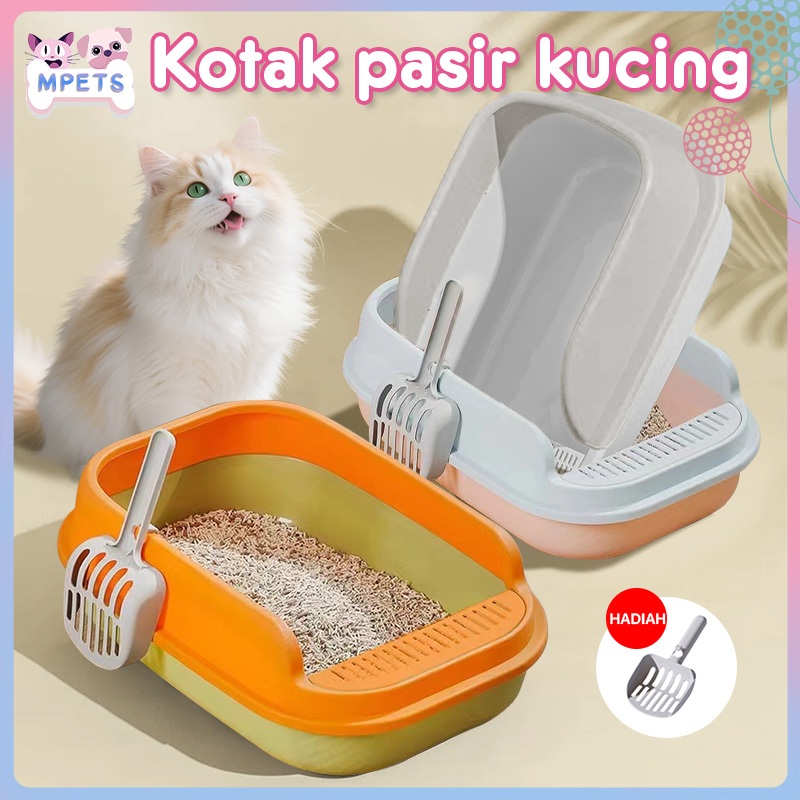 Jual Cat Litter Box Model Terbuka Cat Toilet Tempat Bak Pasir Kucing ...