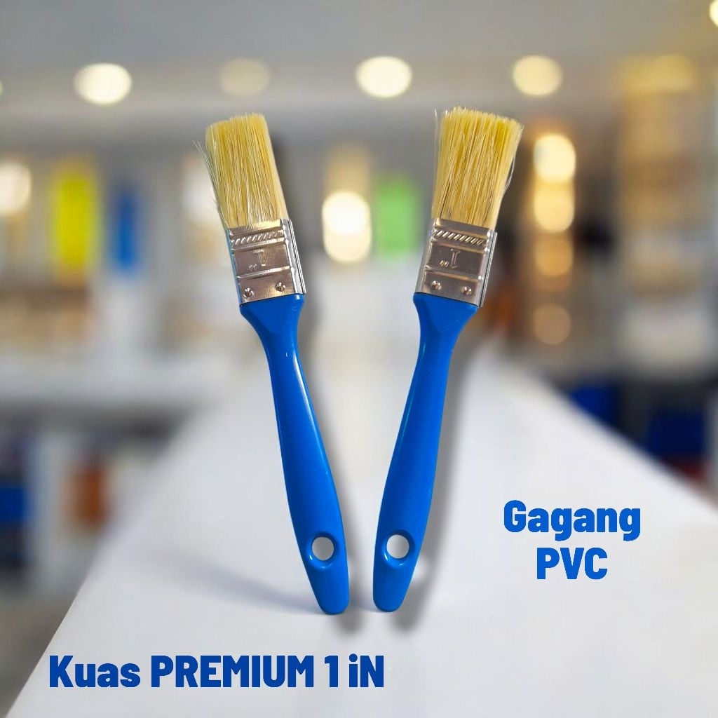 Jual Kuas Gagang PVC PREMIUM Cat tembok Besi kayu 1 in | Shopee Indonesia