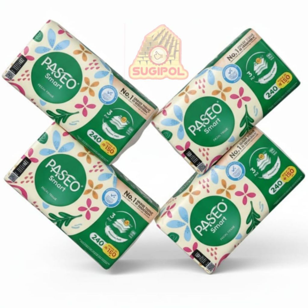 Jual (4Pack) Tisu Paseo Smart 390ply 3lapis/lembar | Shopee Indonesia