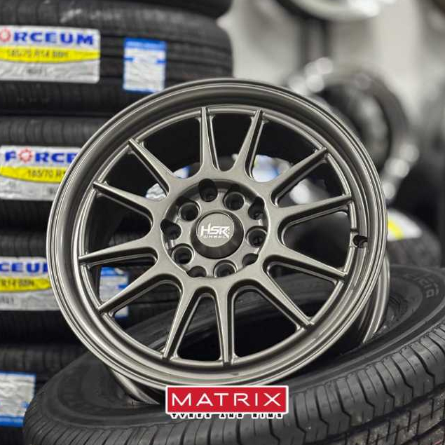 Jual Velg Mobil Variasi Merek HSR ENDE R15 Lubang Baut 10 Et42 Iridium ...