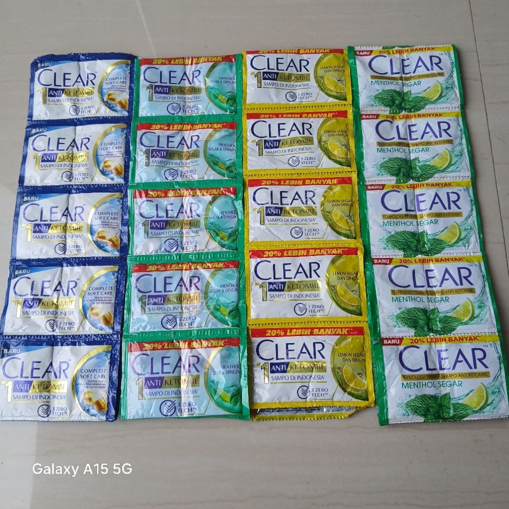 Jual UNILEVER SHAMPO CLEAR 1 RENCENG / 12 BARIS /24 PCS 9 ML | Shopee ...