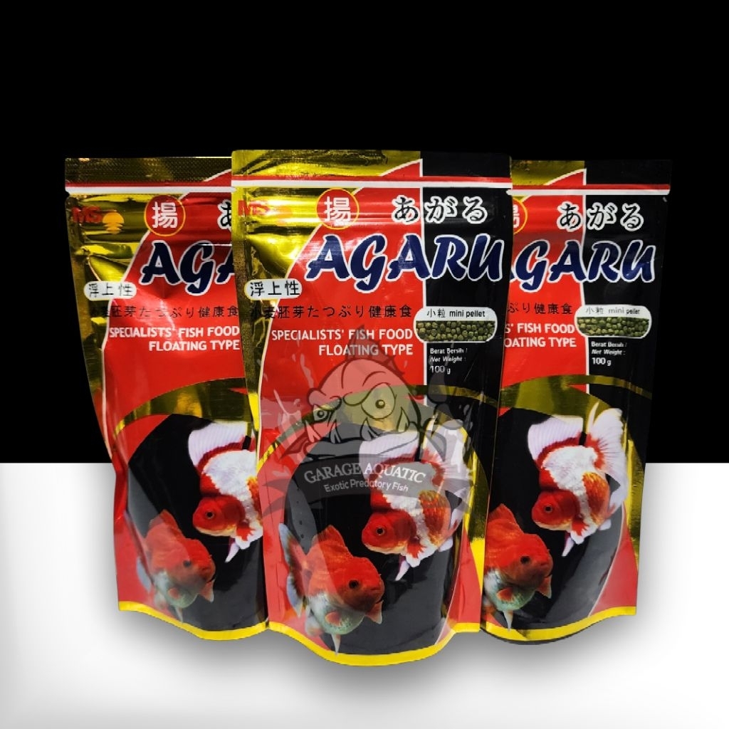 Jual AGARU GOLD FISH FLOATING 100GR PELET IKAN KOKI PELLET PAKAN ...