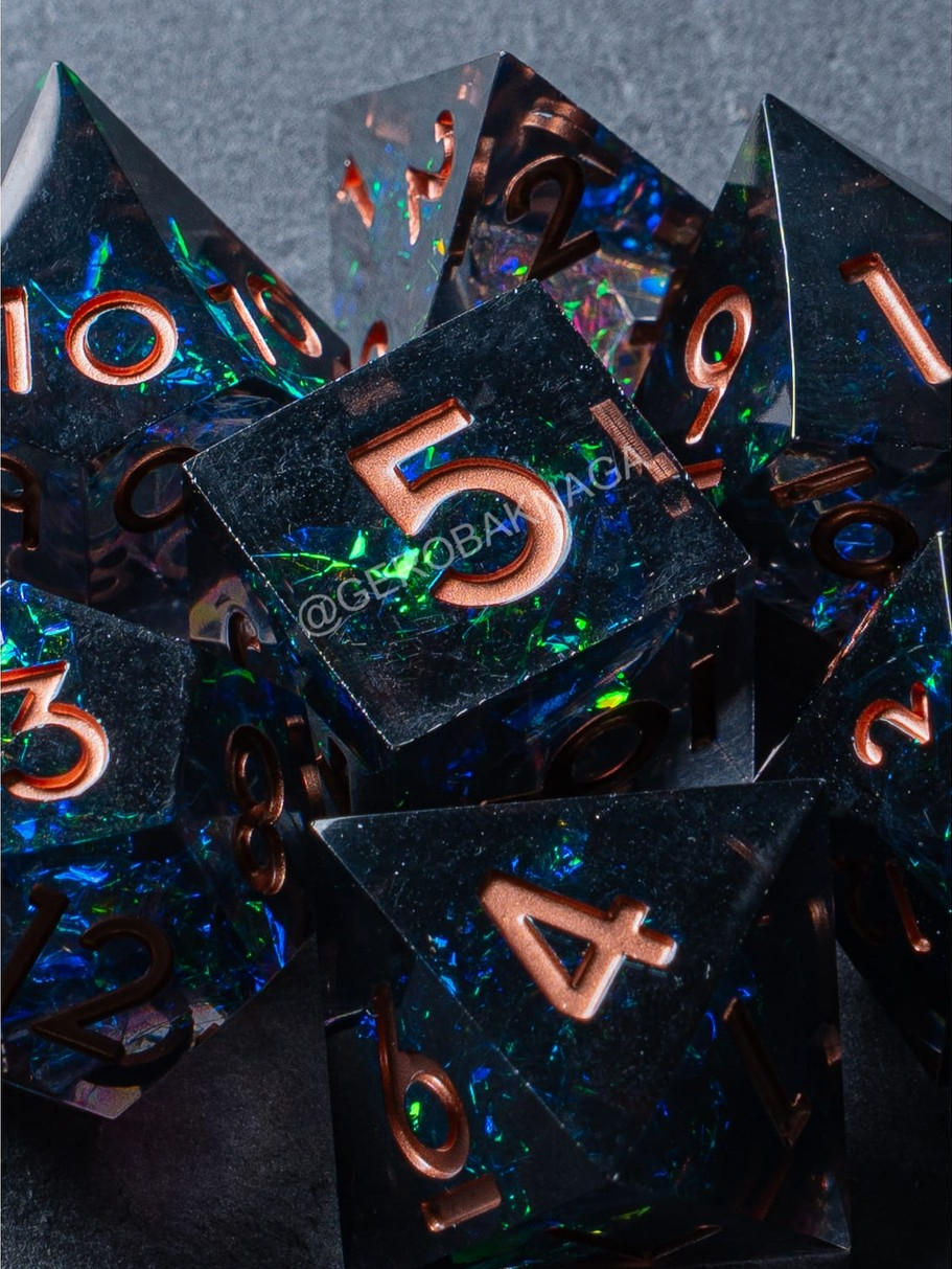 Jual [Ready] Premium High Quality Polyhedral Resin Dice - Dadu set ...