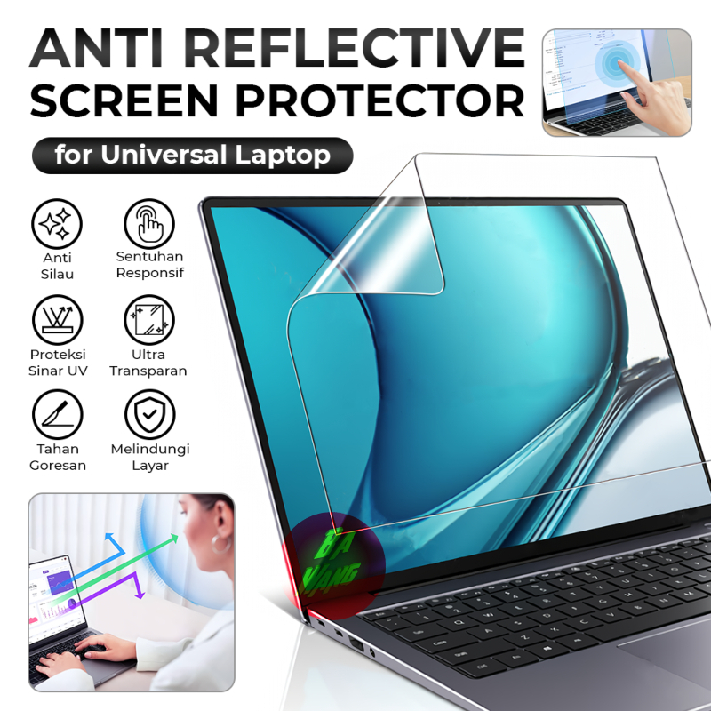 Jual AR Anti Gores Reflective Universal Laptop 13 14 15 16 17 inci inch ...