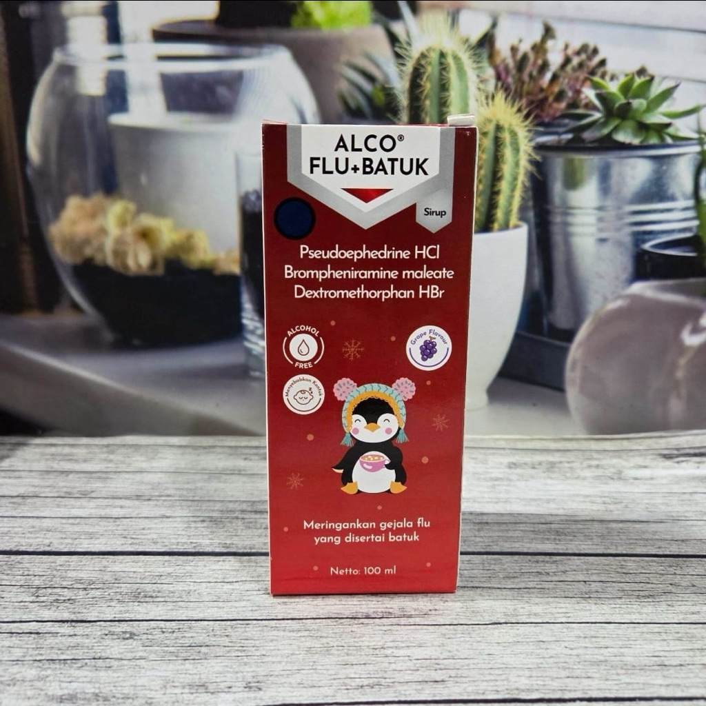 Jual Alco Flu Batuk Syrup 100ml (Bebas Alkohol) - Utk Flu dan Batuk ...