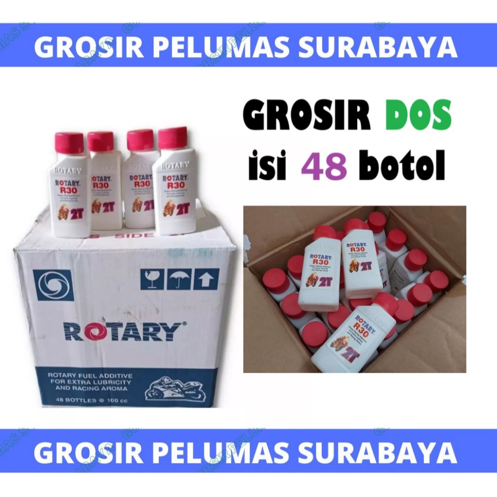 Jual GROSIR DOS Rotary R 30 Campuran bensin 2T aroma racing Rotary R30 ...