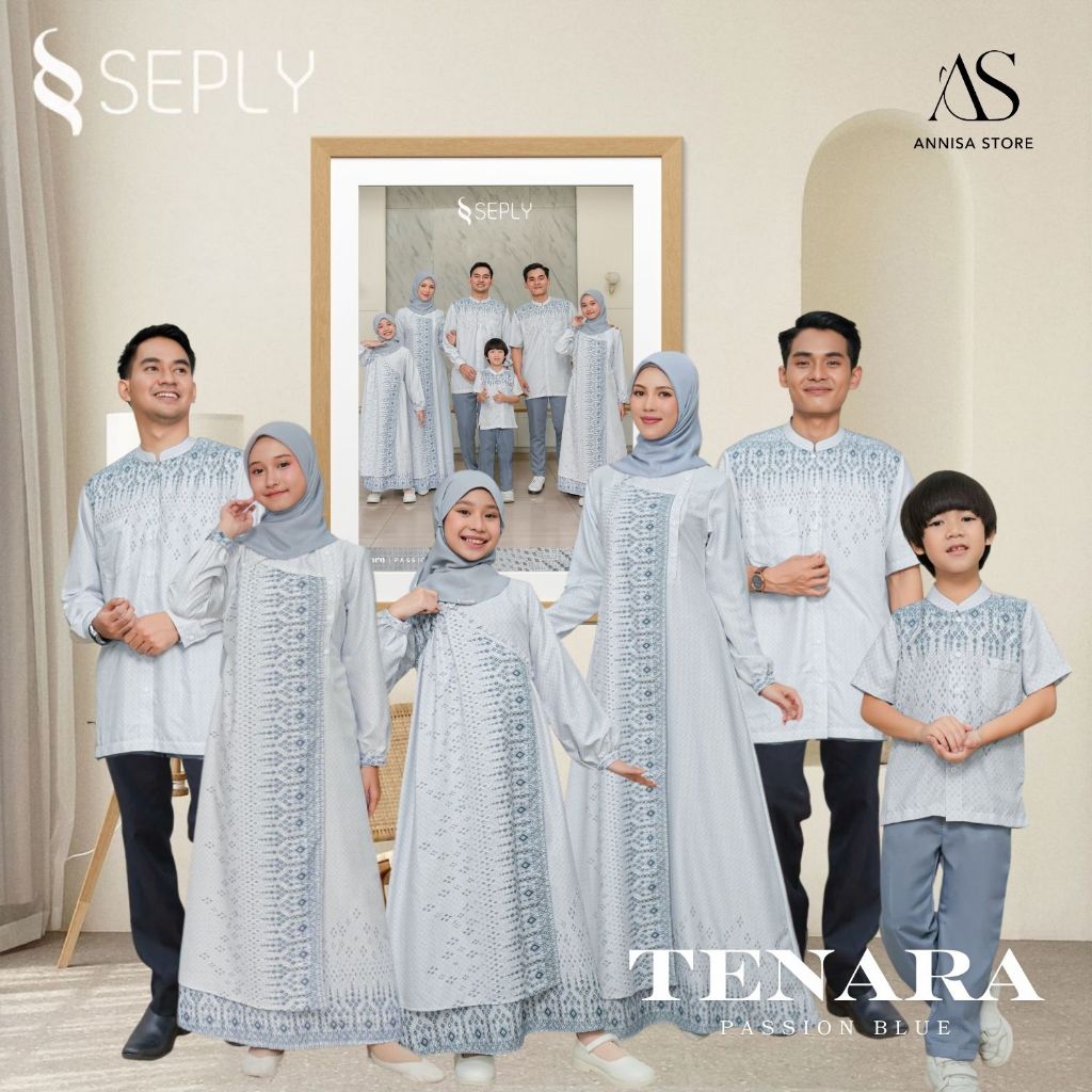 Jual SEPLY TENARA PASSION BLUE, Family Set FAMSET Sarimbit Keluarga ...