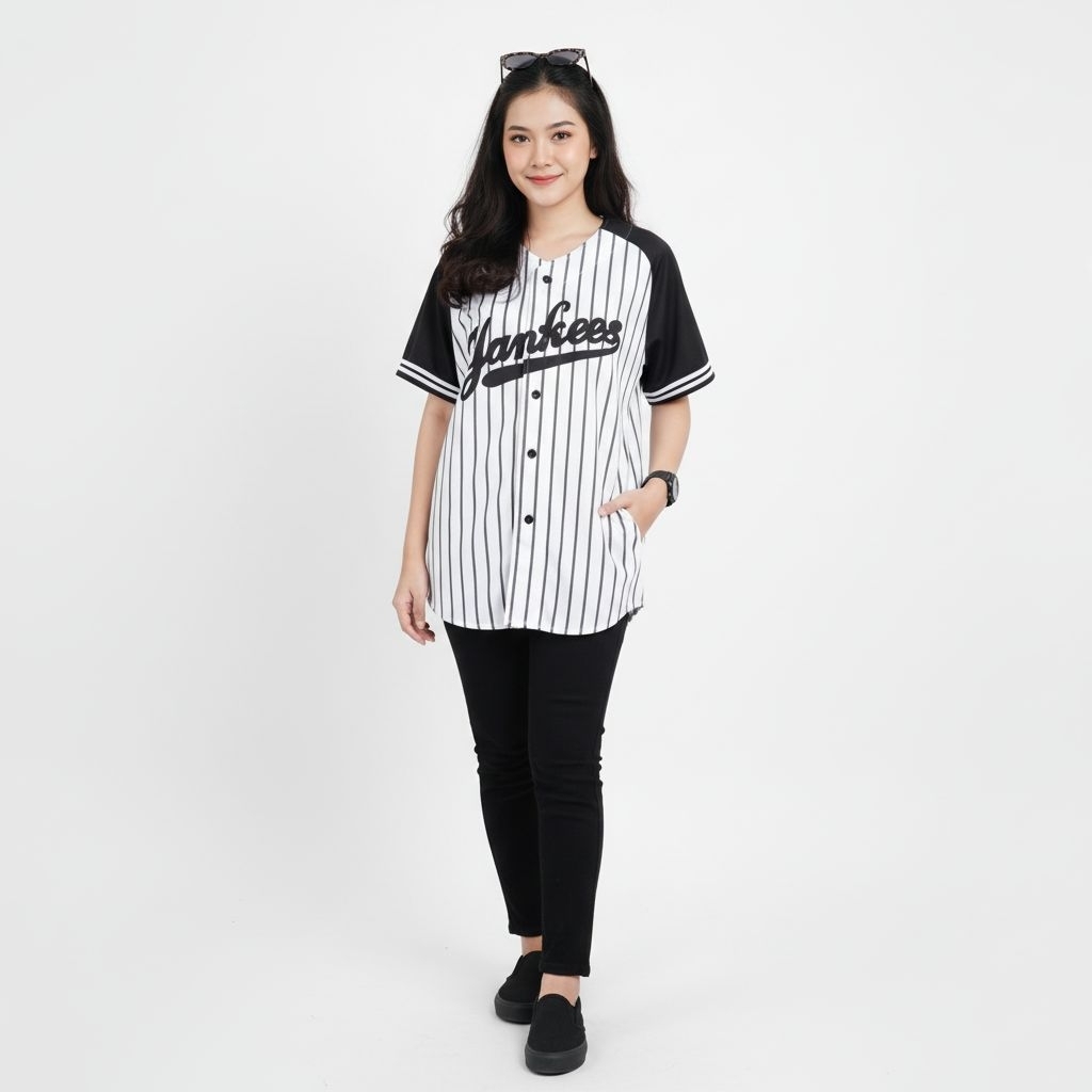 Jual Baju jersey Baseball Yankees salur | Shopee Indonesia