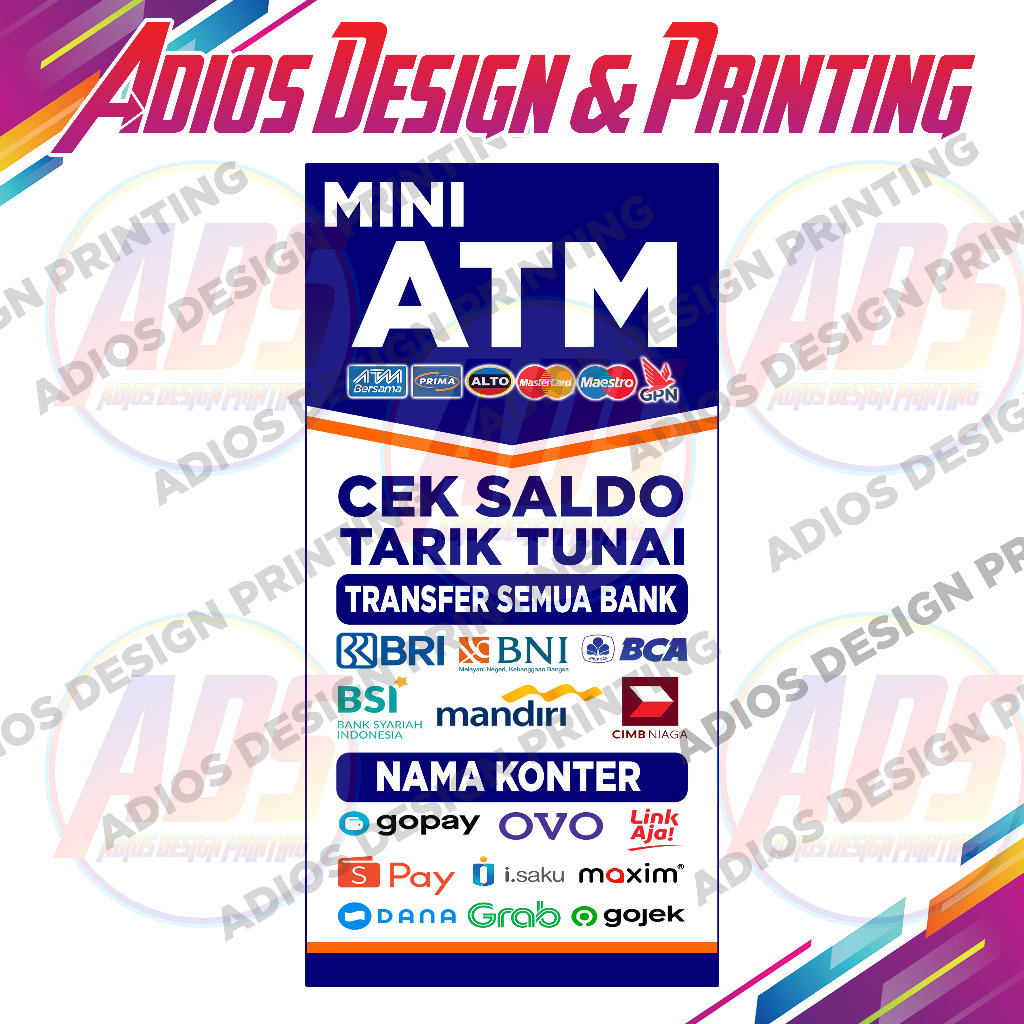 Jual Banner Mini ATM | Spanduk Mini ATM | Cetak Banner ATM Bahan Flexy ...