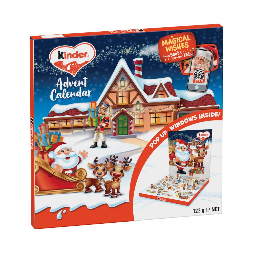 Jual Kinder Pop Up Christmas Advent Calendar | 123g Australia | Shopee ...