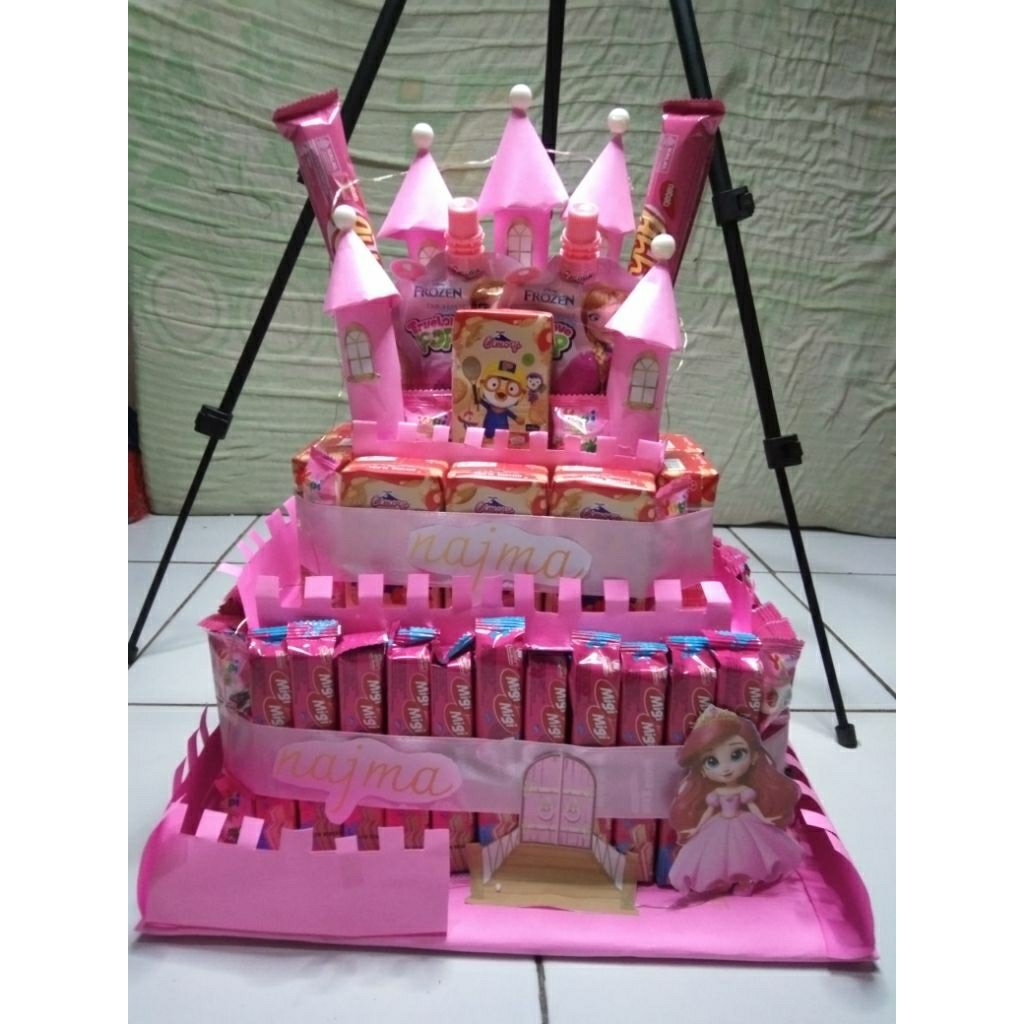Jual snack tower princess, snack ulang tahun | Shopee Indonesia