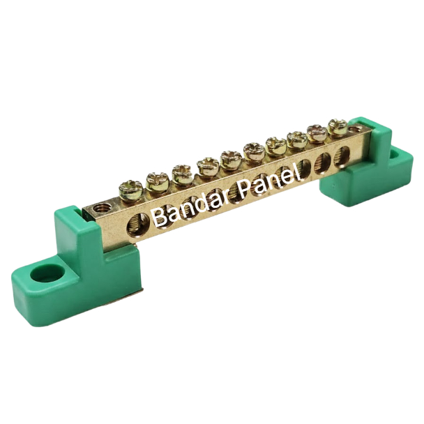 Jual FORT Terminal Block Grounding 10 Pole M4 6x9 mm Gronding Arde 10P ...