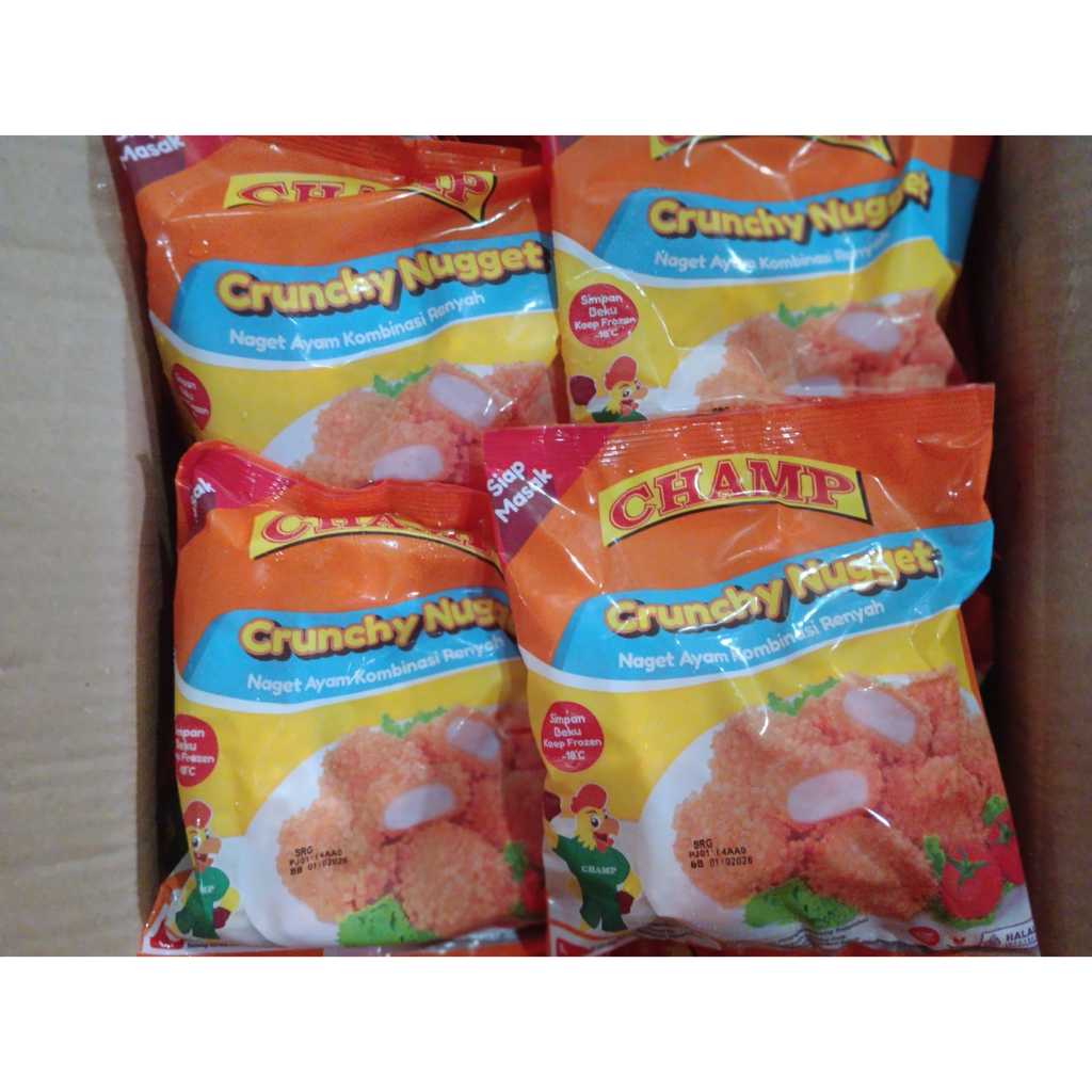 Jual CHAMP CRUNCHY NUGGET 225gr — Nugget Crispy & Gurih! | Shopee Indonesia