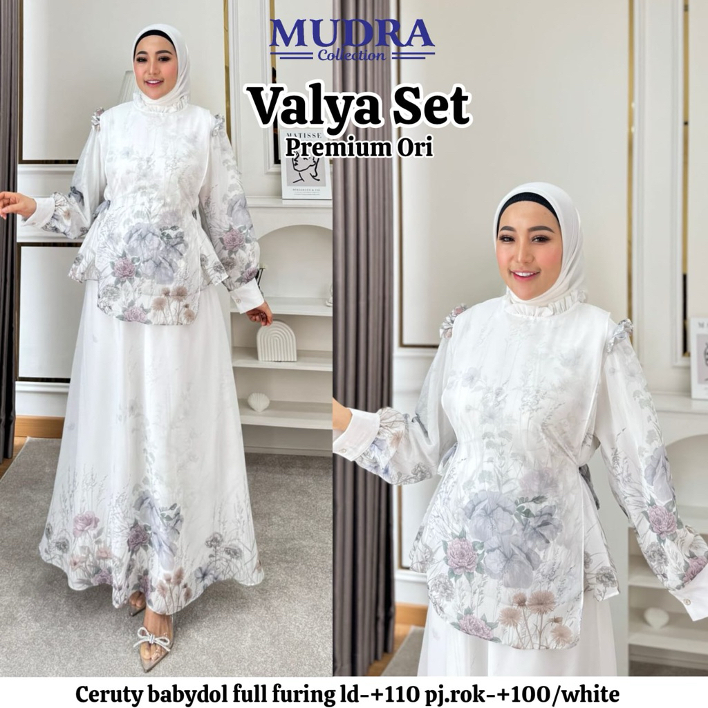 Jual One set rok ceruty Valya Voleri Zyfa Sheva by Mudra Athaya ...