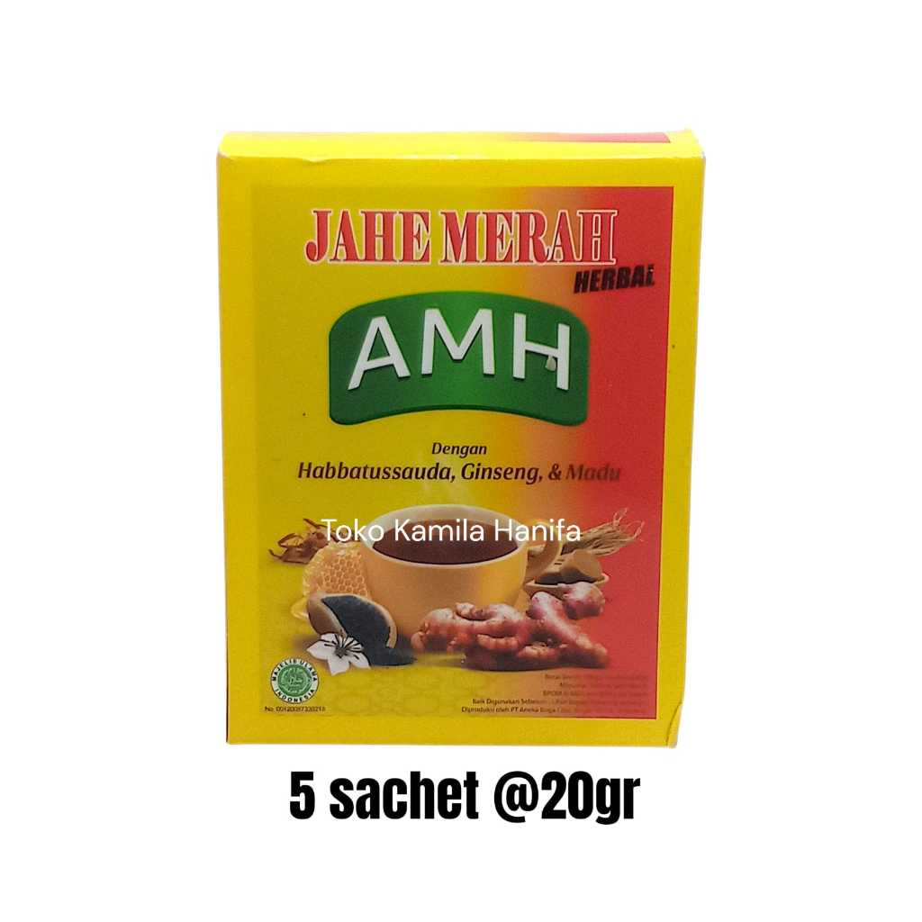 Jual AMH Jahe Merah Box Isi 5 Sachet x 20 gr | Shopee Indonesia